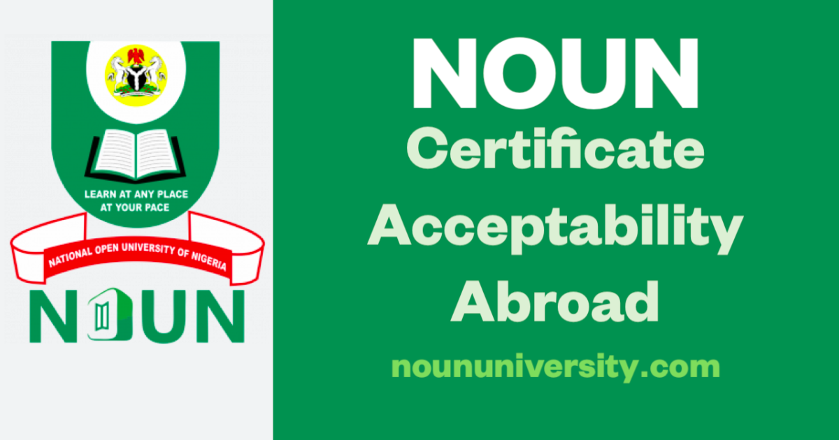Can I Use My NOUN Certificate Abroad? Recognition Explained